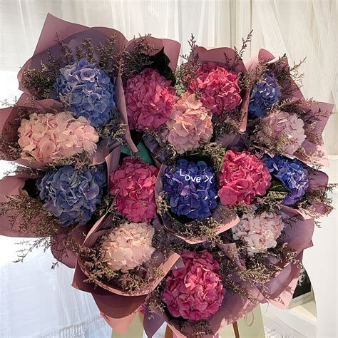 오브제 화환 수국꽃다발 나눔화환 결혼식 축하화환 개업선물