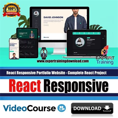 React Responsive Portfolio Website Complete React Project Course And Guides Expert Training