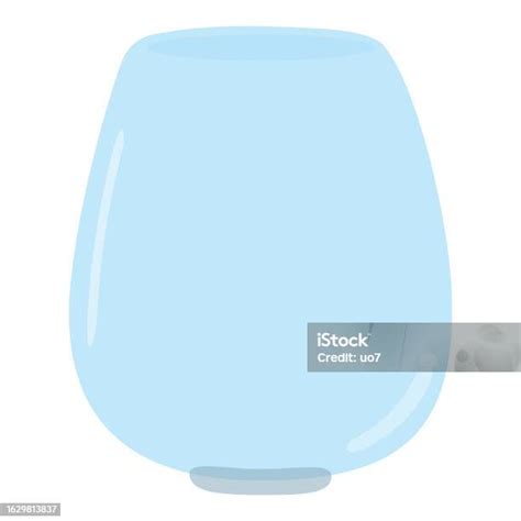 귀여운 투명 파란색 유리 꽃병 항아리 흰색 배경 평면 디자인 Eps10 벡터에 격리 0명에 대한 스톡 벡터 아트 및 기타 이미지 0명 깨끗한 꽃 나무 Istock