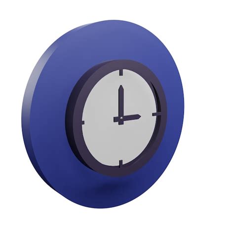 Premium PSD 3 D Illustration Of Clock Uiux Icon