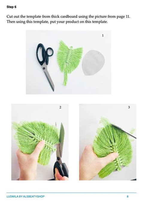 Printable Macrame Feather Template