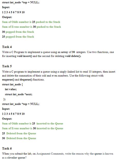 Solved Struct Intnode Top Null Input 1 2 3 4 5 6 7 8 9