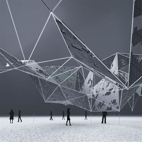 Mosaic Triangle Pavilion Blender3d Geometry Nodes Tutorial Tutorial