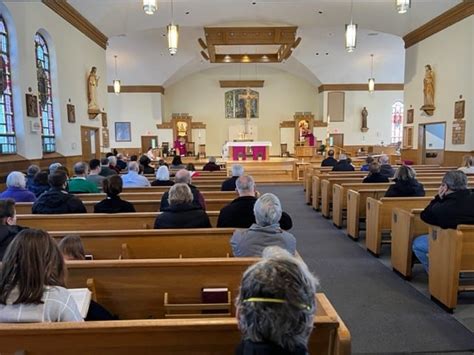St George Catholic Church Celebrating Mass Worcester Ma