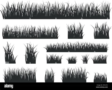 Tufts Of Grass Clipart From The Side