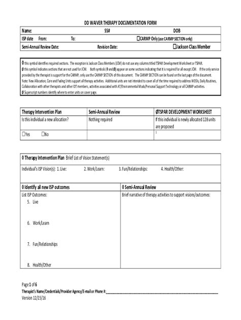 Fillable Online Developmental Disabilities Dd Waiver Service Standards Fax Email Print Pdffiller