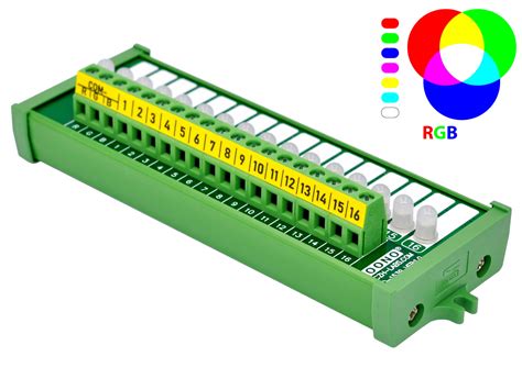 Screw Mount 16 Rgb Led Indicator Light Module Dc5 32v Red Green Blue
