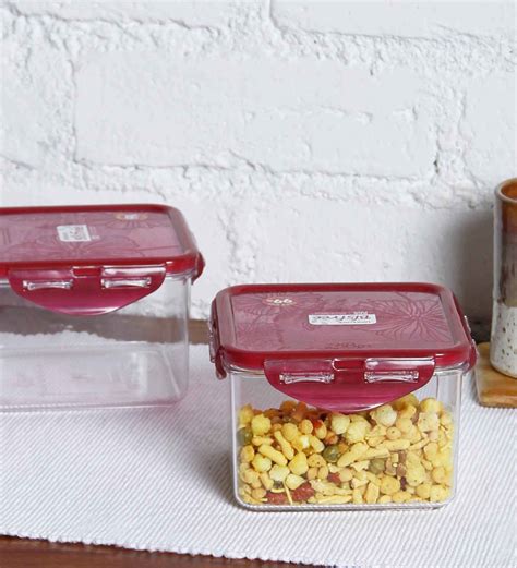 Buy 860 Ml Plastic Bisfree Stackable Container Set Of 2 By Lock And Lock Online Containers