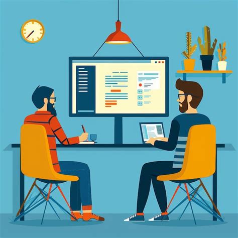 Premium Photo Flat Illustration Of Usability Testing Session