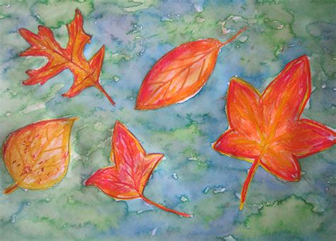 30 نمونه نقاشی برگ پاییزی کودکانه ساده، فانتزی و زیبا