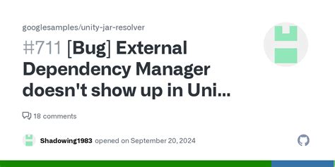Bug External Dependency Manager Doesnt Show Up In Unity Under Assets · Issue 711