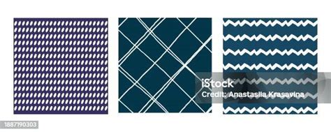 간단한 기하학적 손으로 그린 불규칙한 패턴입니다 컬러 낙서 체크 무늬 질감이 있는 간단한 그림입니다 스퀘어 포스터 세트 귀여운에 대한 스톡 벡터 아트 및 기타 이미지
