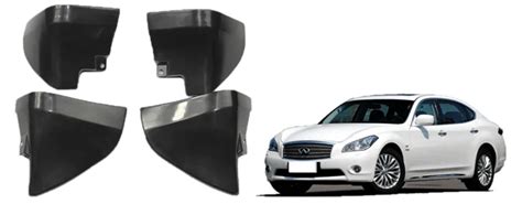 4pcs Car Mud Fender Guards For Infiniti Q70 M Series M25 M35h M37 M56