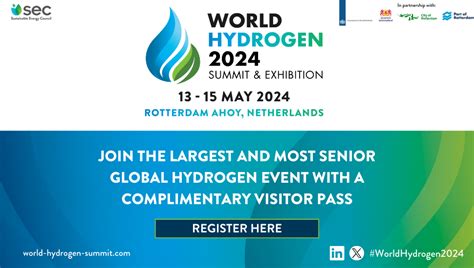 World Hydrogen 2024 Summit And Exhibition Returns To Rotterdam 13 15 May