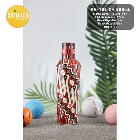 Jual Orinoco Tumbler Flask 500ML HR 555 X Ergonomic Easy Grip Sides Non Slip Bottom Thermos