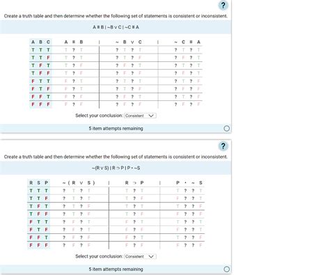 Solved Create A Truth Table And Then Determine Whether The Chegg Com