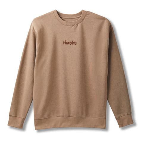 Timbits Time Unisex Crewneck Sweatshirt Mocha Timshop
