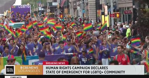 National State Of Emergency Declared For Lgbtq Community Cbs Los Angeles