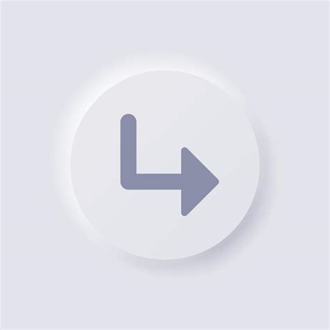 Arrow Icon White Neumorphism Soft Ui Design For Web Design