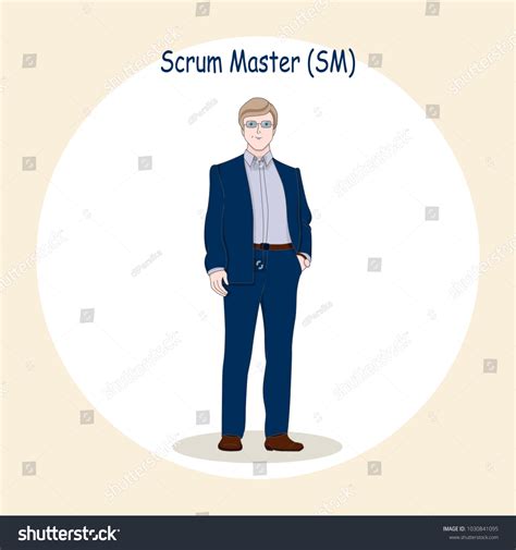 Web Print Concept Illustration Scrum Roles เวกเตอรสตอก ปลอดคาลขสทธ 1030841095