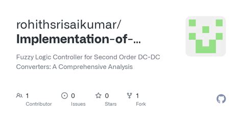 Github Rohithsrisaikumarimplementation Of Fuzzy Logic Controller To