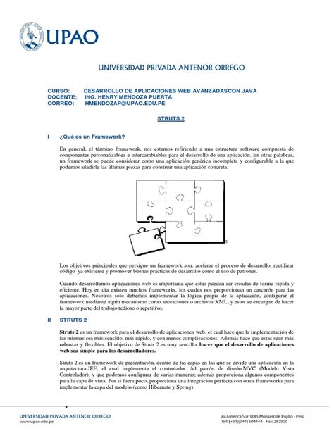 Framework Struts2 Pdf Marco De Software Ingeniería Informática