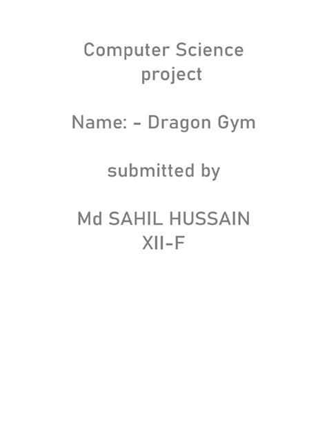 Md Sahil Hussain Project Computer Science Sahil Hussain Pdf