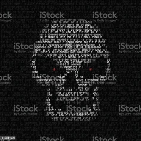 Code Texture Skull Stock Illustration Download Image Now Human