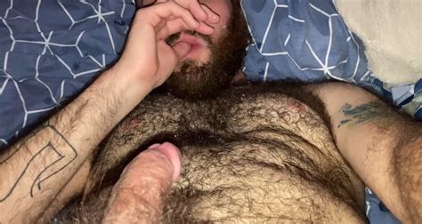Hairy Guy Busts In His Beard And Mouth Gay Cum Swallowing Porn Feat