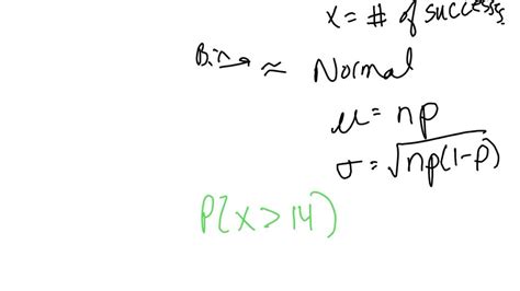 SOLVED A Binomial Probability Is Given Write The Probability In Words Then Use A Continuity