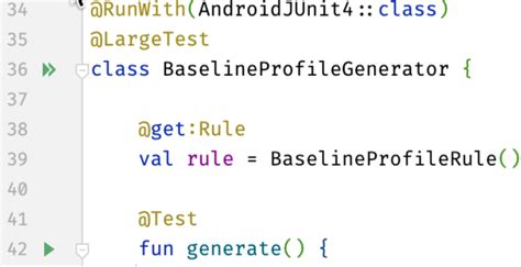 Create Baseline Profiles App Quality Android Developers
