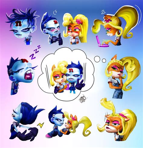 Nina Cortex And Coco Bandicoot Crash Bandicoot Bandicoot Crash