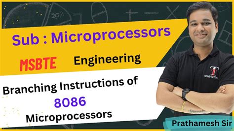 branching instructions of 8086 microprocessor msbte toshib tutorial