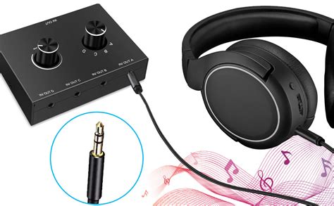 Amazon Com XMSJSIY Mm Stereo Audio Switcher Port AUX Splitter Switch Channel Switch