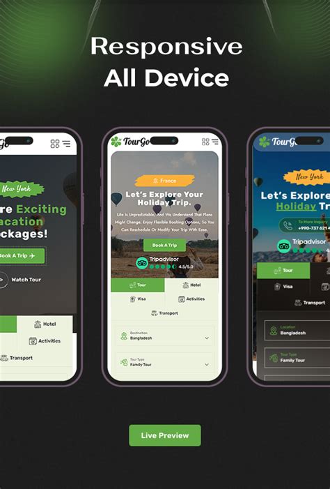 triprex tour and travel agency react nextjs template thememag
