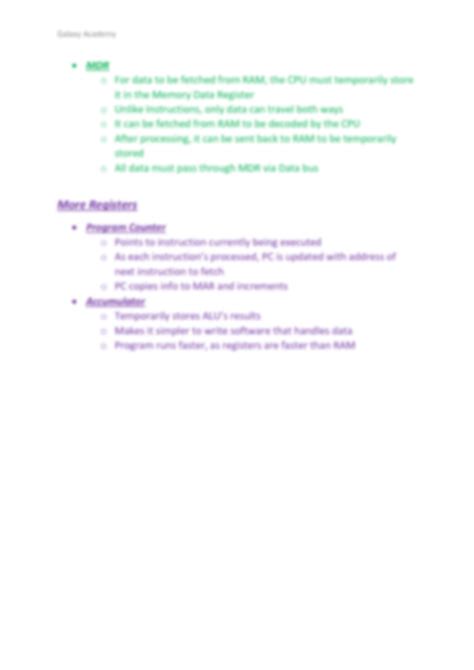 SOLUTION GCSE OCR Computer Science Grade 9 Notes Studypool