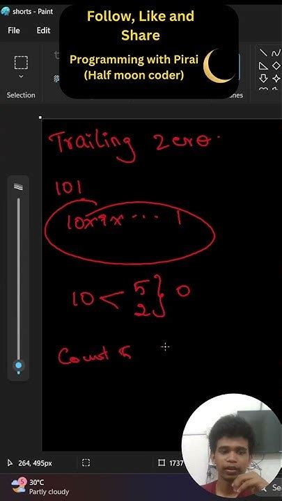 Leetcode 172 Trailing Zeros Programming With Pirai Half Moon