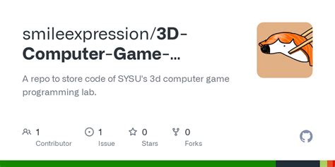 Github Smileexpression3d Computer Game Programming Laboratory A
