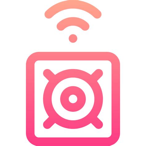 Loudspeaker Basic Gradient Lineal Color Icon