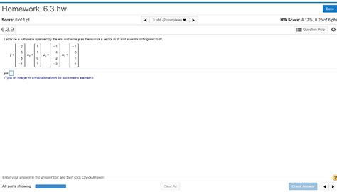 Solved Homework 6 3 Hw Save Score 0 Of 1 Pt 3 Of 6 2