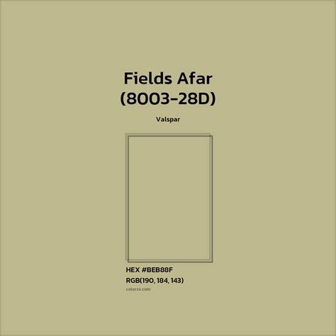 fields afar 8003 28d complementary or opposite color name and code