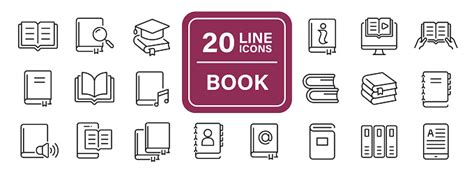 책 라인 아이콘 편집 가능한 획 웹사이트 마케팅 디자인 로고 앱 템플릿 Ui 등 벡터 그림입니다 책에 대한 스톡 벡터 아트 및 기타 이미지 Istock