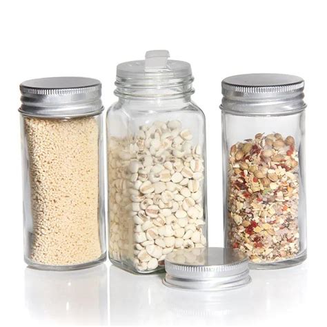 Glass Jar Hot Selling 4oz 120ml Square Glass Spice Shaker Jars Glass Jar Hot Selling 4oz 120ml Square Glass Spice Shaker Jars