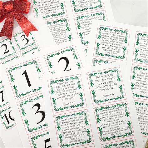 Advent Calendar Bible Verses Free Printables Leap Of Faith Crafting