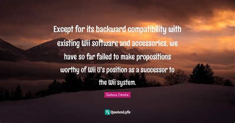 Except For Its Backward Compatibility With Existing Wii Software And A