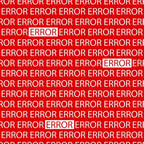 premium vector error message text screen seamless pattern