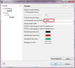 Java Is There Any Limit To Print The Values On Console In Eclipse