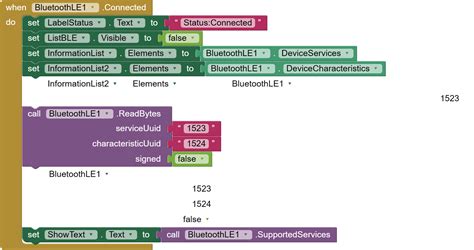 Ble Error Service Characteristic Are Not Published By The Connected Device Mit App