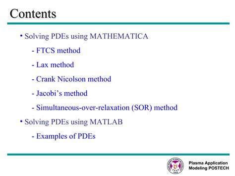 Finite Difference Methods Mathematica Ppt