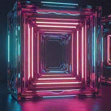 Abstract Light Rectangle Effect Ai Generated Premium Ai Generated Image